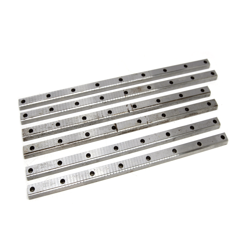 Lot of 6 THK Linear Guide Rails Sizes 17 3/8", 18 1/8", 19 3/4 " Rails Only