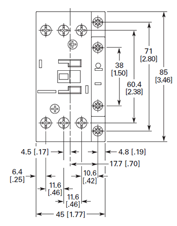 XTCE025C10 Eaton contactor rated at 25 AMPS with an AC coil