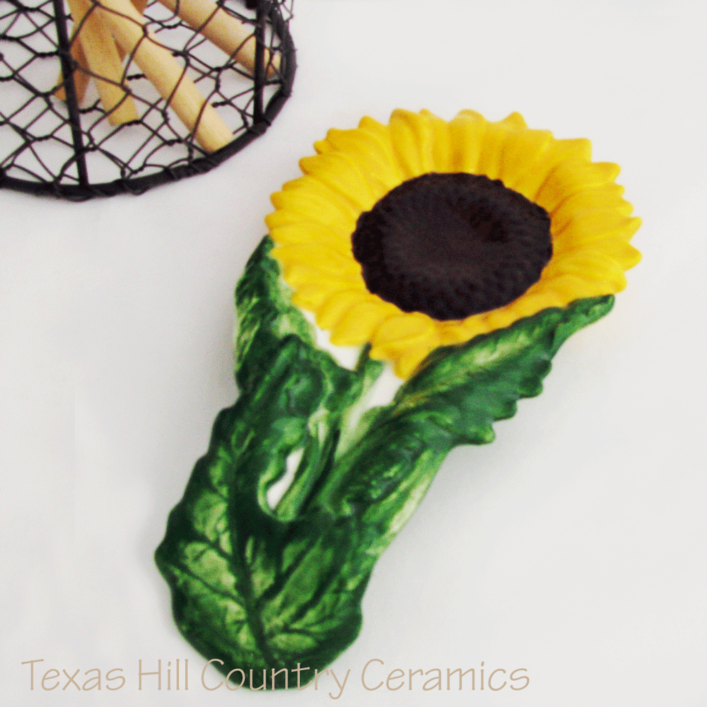 sunflower spoon rest