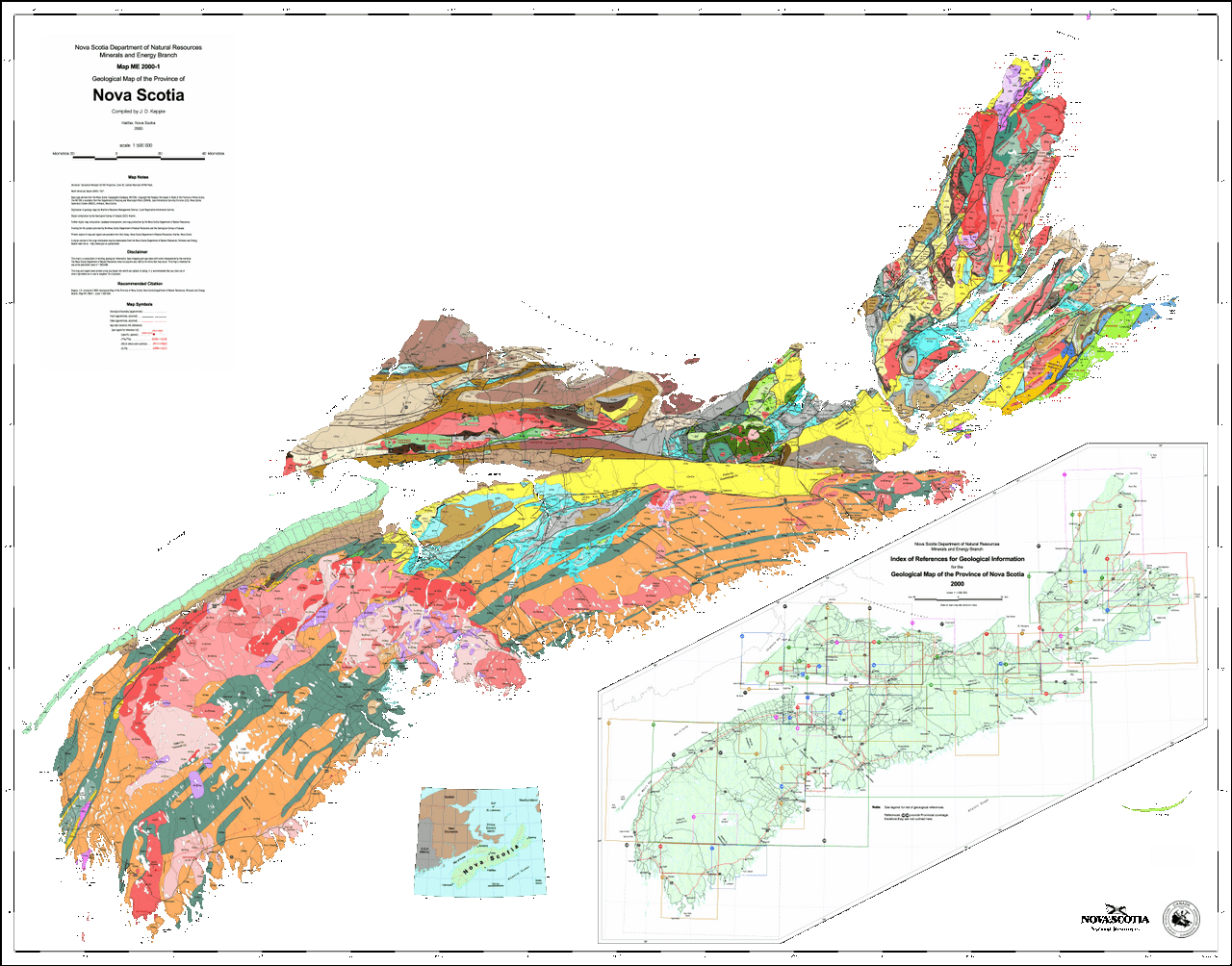 Geological GSC Alberta Map