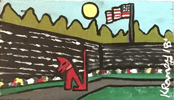 REX the Dog Visits Pearl Harbor by Kip Ramey - Possum County Folk Art ...