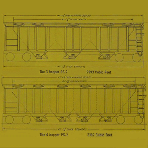 Pullman Standard PS-2CD 4427 Covered Hopper - Trains N Scale