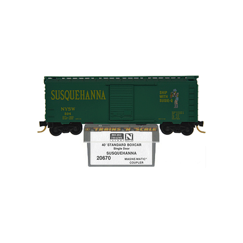 Micro-Trains Line 20670 Susquehanna Ship With Susie-Q 40' Single ...