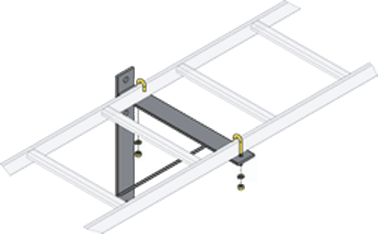 Triangular Runway Wall Support Kit for 6"-12" Rack Black - Telexpress ...